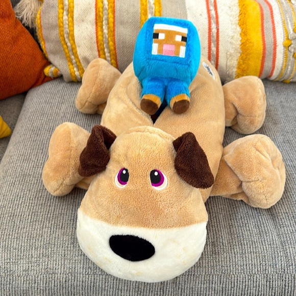 Stuffie | Toys | Stuffie Dog With Bonus Minecraft Animal | Poshmark